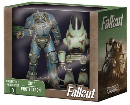 Fallout X01 & Protectron 3In Fig 2Pk Deathclaw Baf (Net) (C: - Discount ...