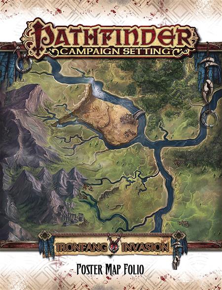 Pathfinder Campaign Setting Ironfang Poster Map Folio - Discount Comic ...