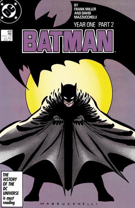 Batman #405 Facsimile Edition Cvr A David Mazzucchelli - Discount Comic ...