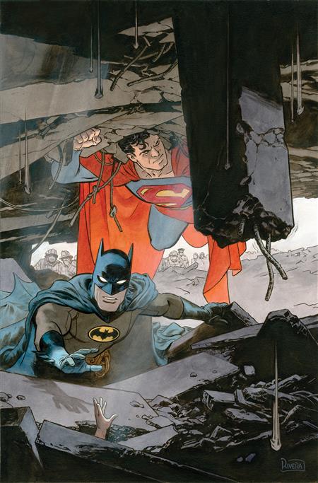 Batman Superman Worlds Finest 9 Cvr B Paolo Rivera Card Stock Var